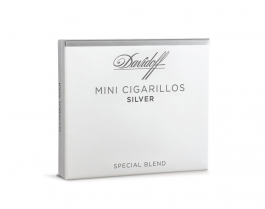 Davidoff, Silver, Cigarillos, Tobacco, Mini Silver Cigarillos Tin
